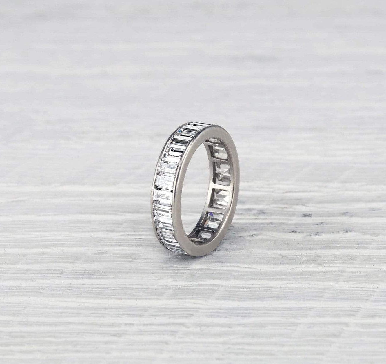 Art Deco Emerald Cut Diamond Eternity Band – Erstwhile