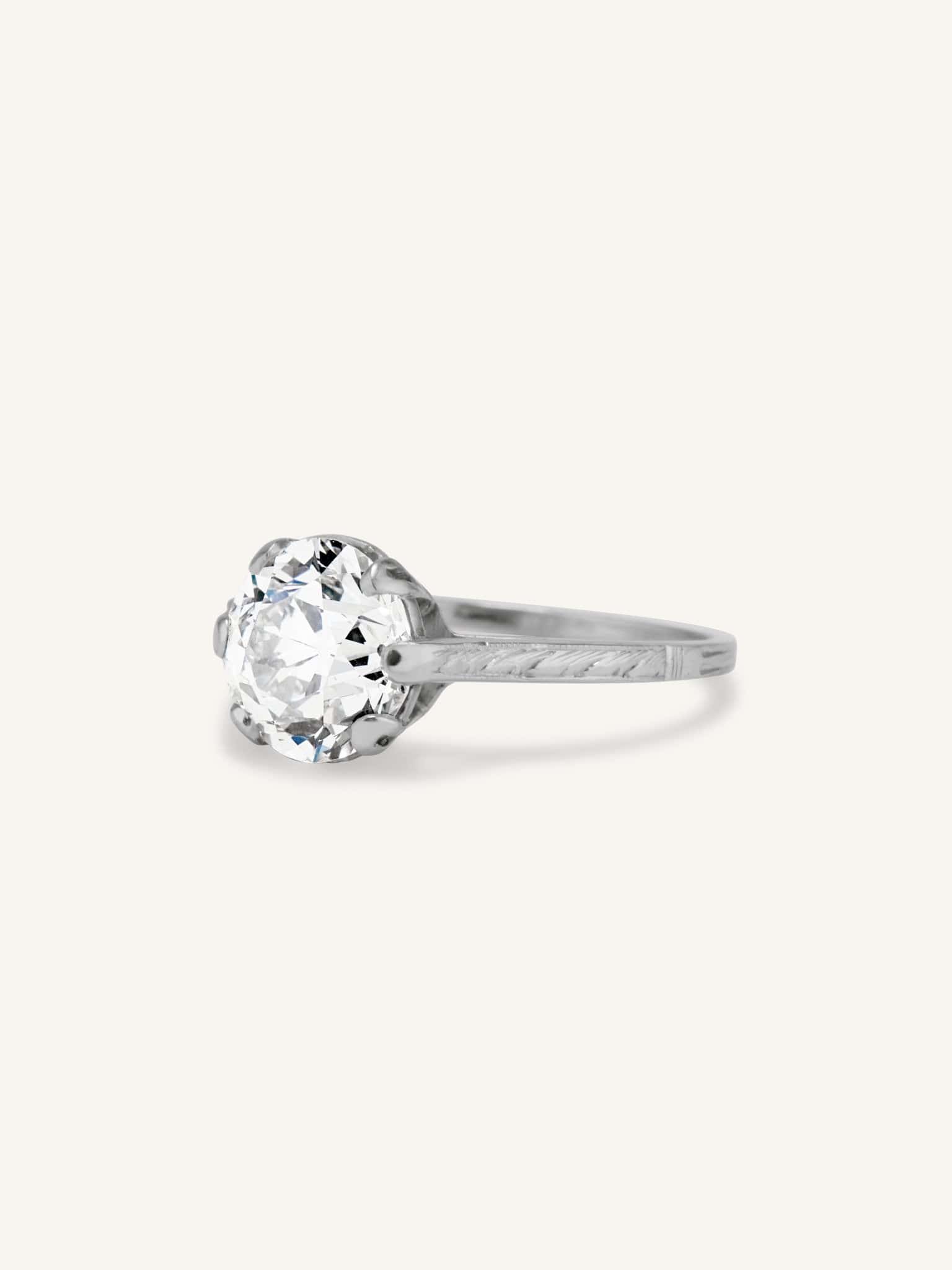 Dreicer & Co. Art Deco 2.12 Ct Antique Diamond Vintage Engagement Ring ...