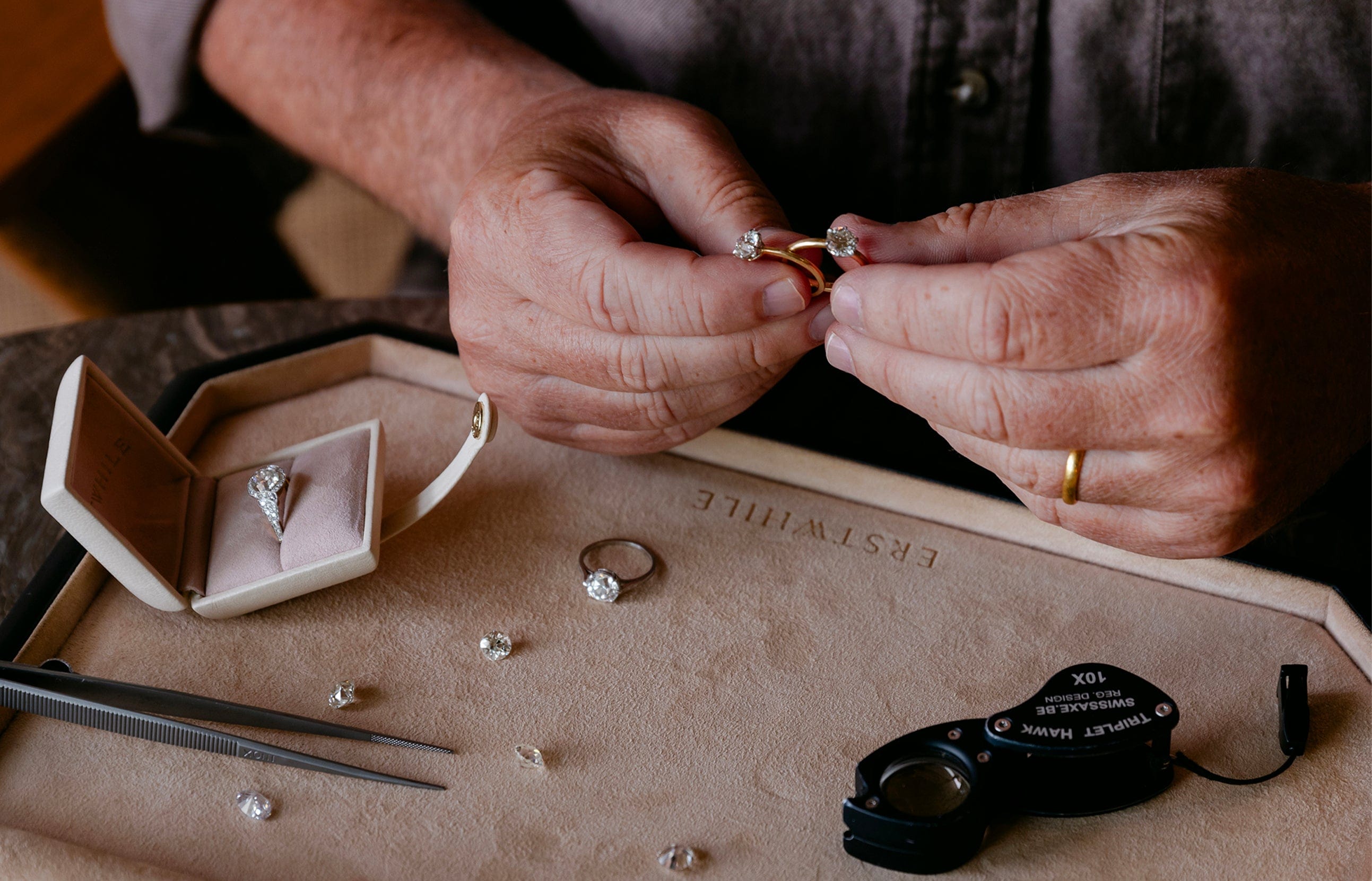 Black Rose Cut Diamond Vintage Inspired Engagement Ring – Erstwhile Jewelry