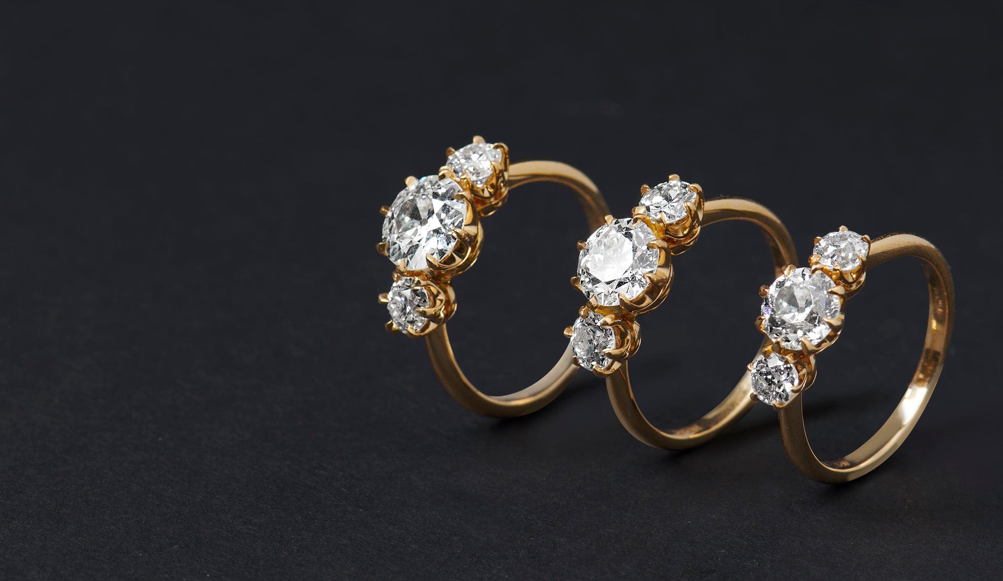 Shop Three Stone Engagement Rings Online and in NYC – Erstwhile Jewelry